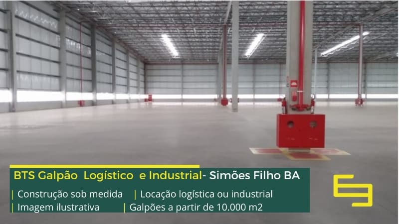 Locação de galpão em Simões Filho BA - Built to Suit