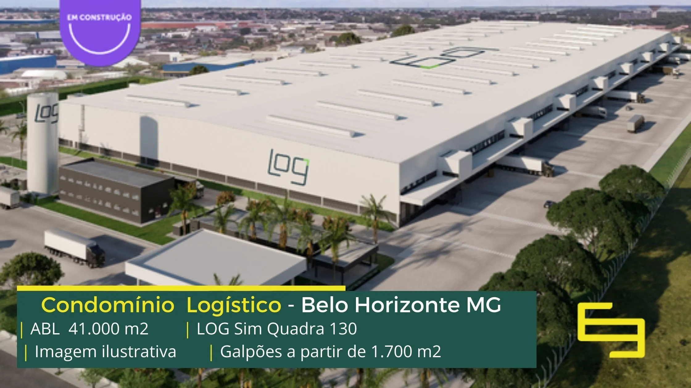Galpão para alugar em Belo Horizonte - LOG Sim Quadra 130