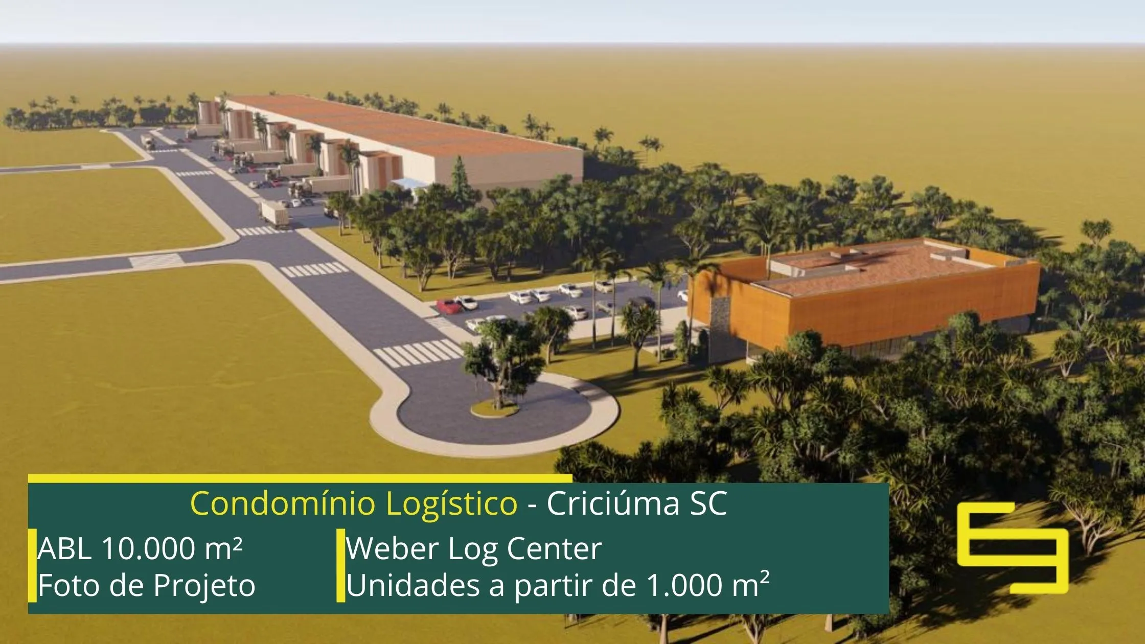 Locação de galpão em Criciúma - Weber Log Center